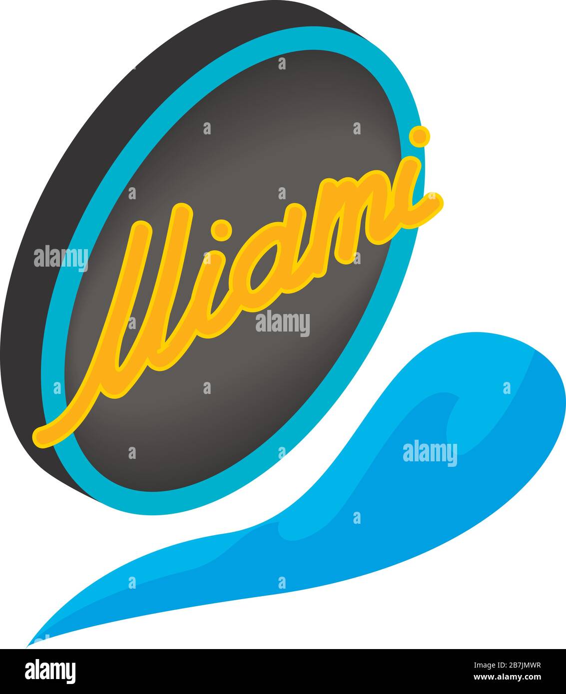 Neon sign glowing lettering Cut Out Stock Images & Pictures - Alamy