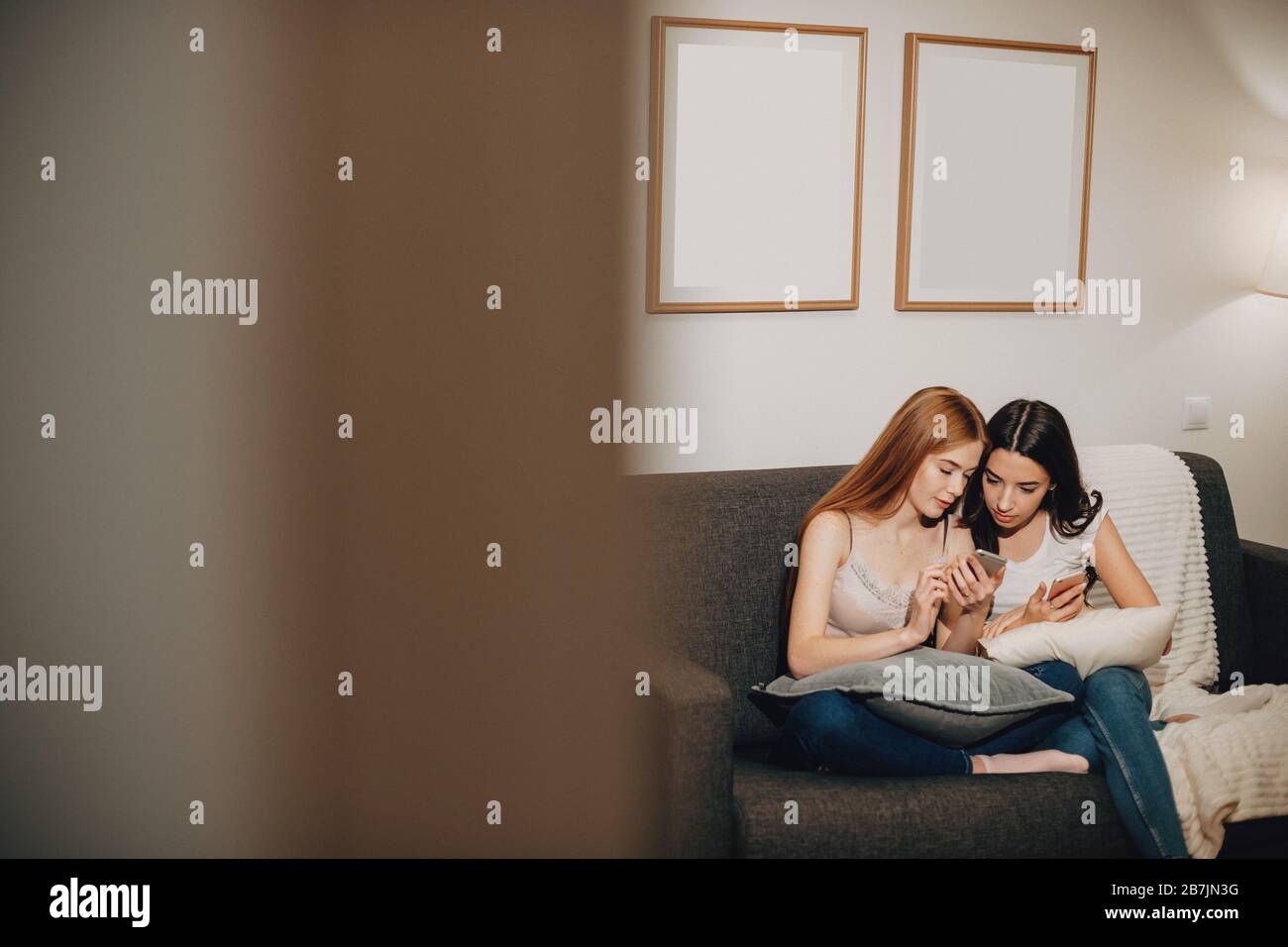 Freckles brunette hi-res stock photography and images - Alamy