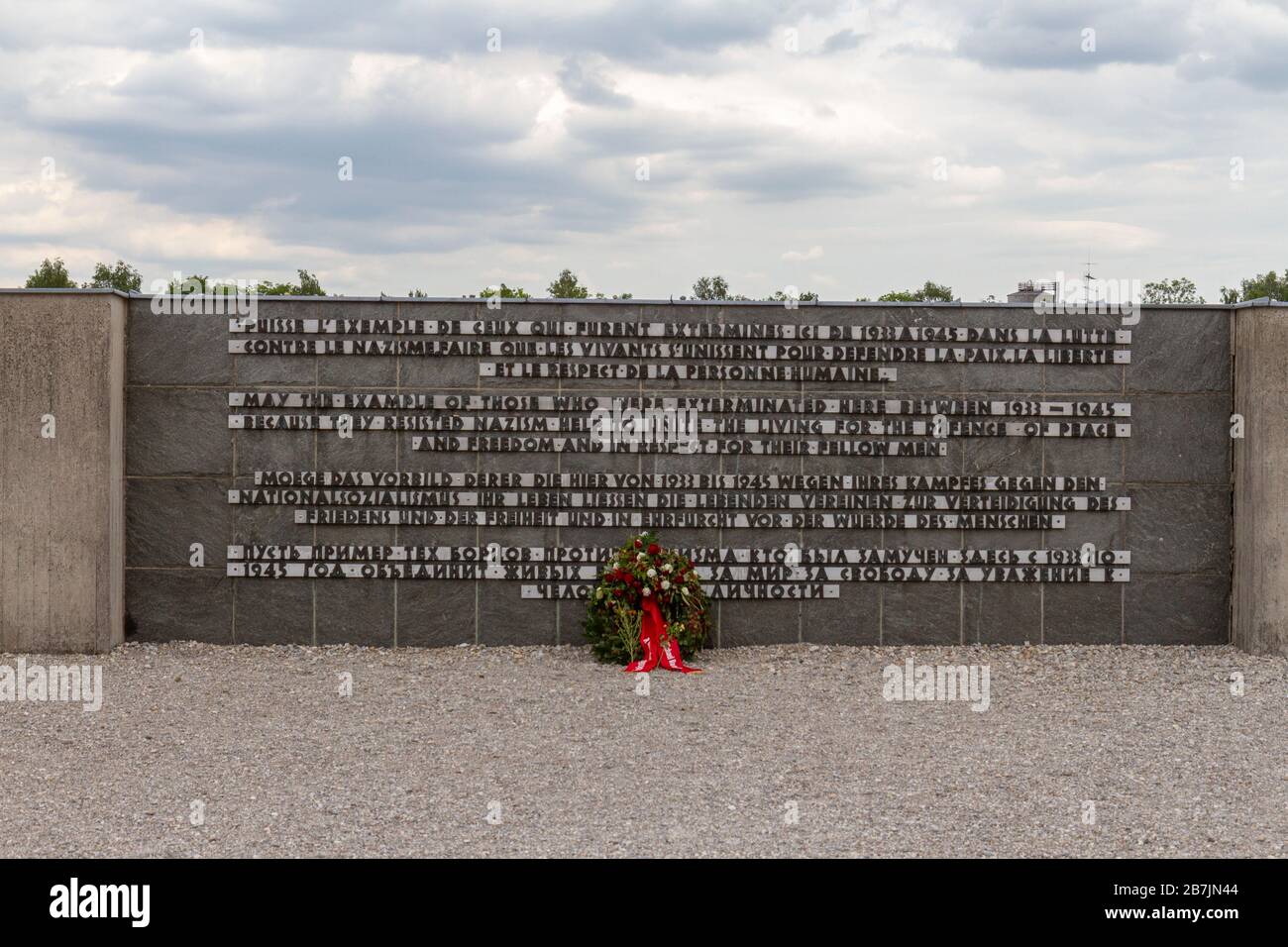 Nazi concentration camp wall hi-res stock photography and images - Alamy
