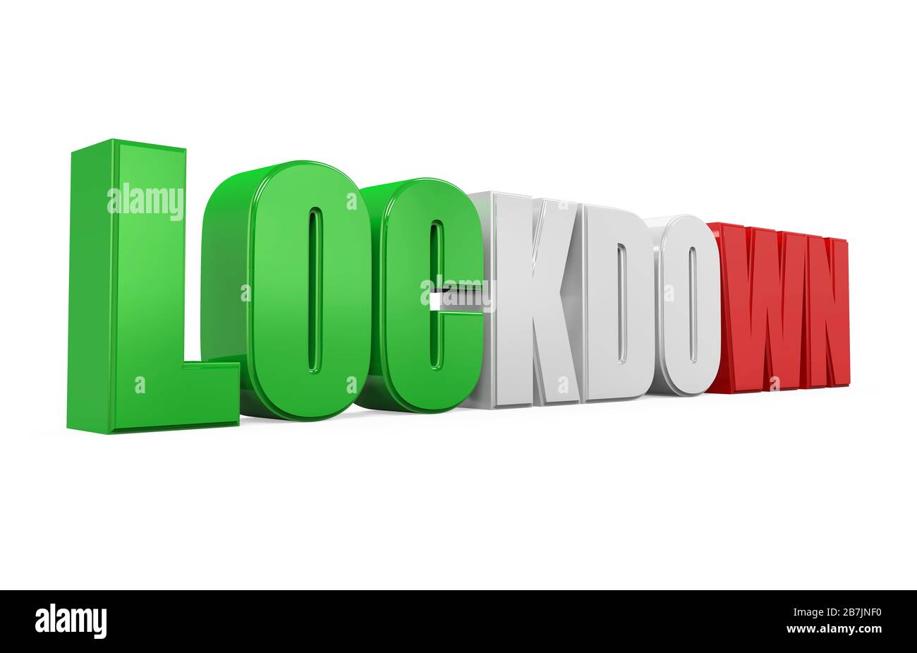 Italy Lockdown Illustration Stock Photo - Alamy