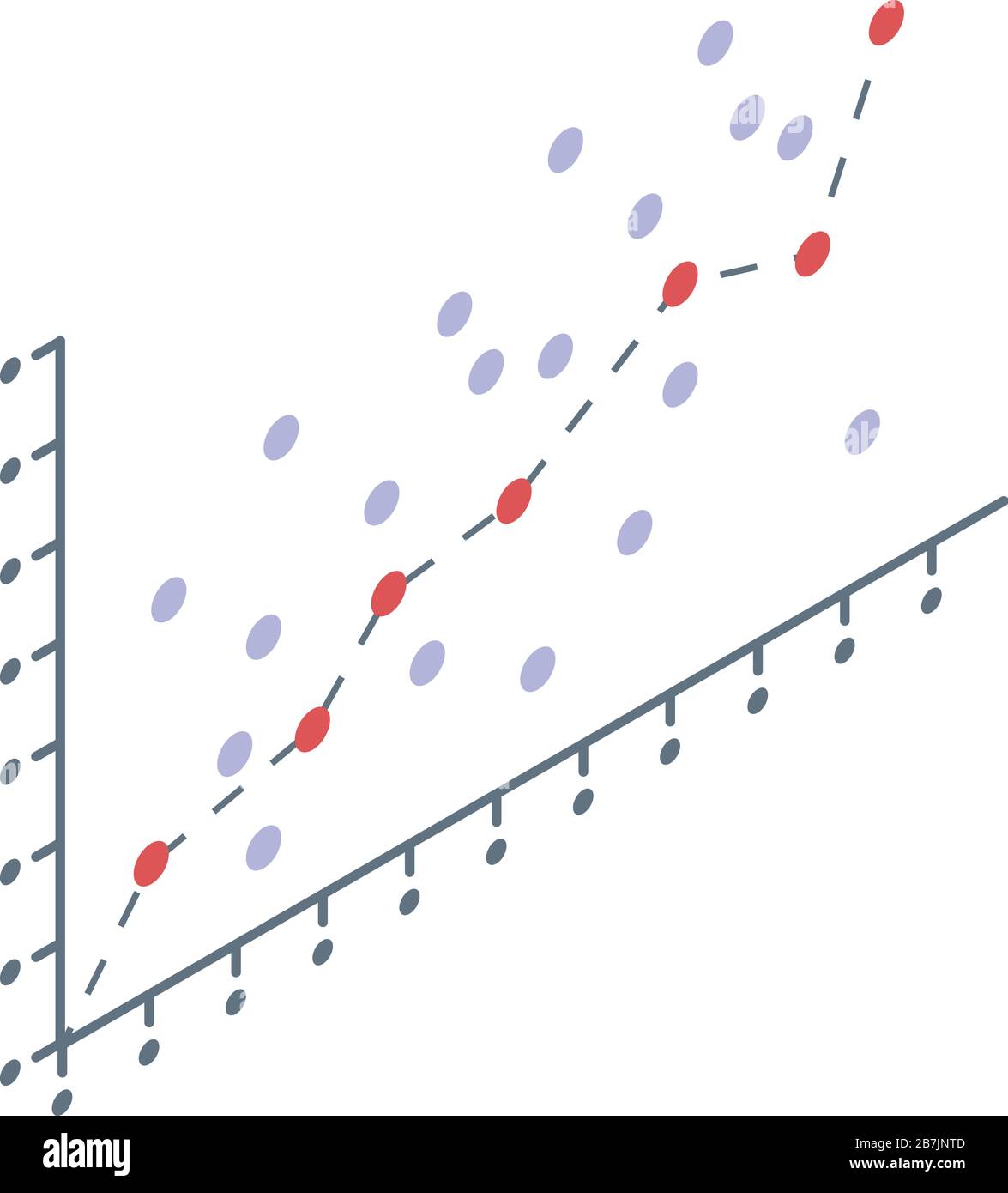 Regression analysis icon hi-res stock photography and images - Alamy