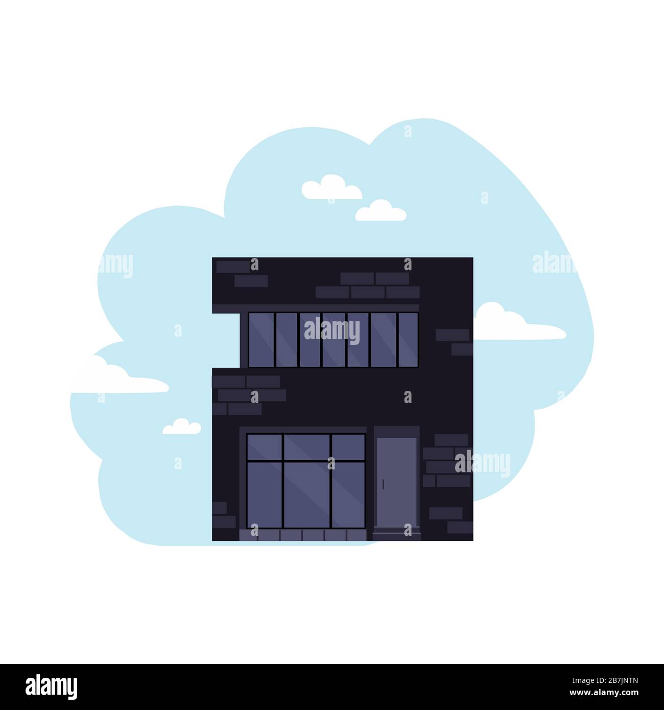Townhouse exterior Stock Vector Images - Alamy