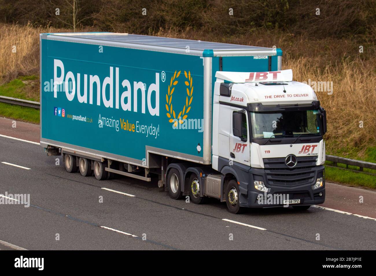 Poundland Haulage delivery trucks, lorry, JBT transportation, truck ...