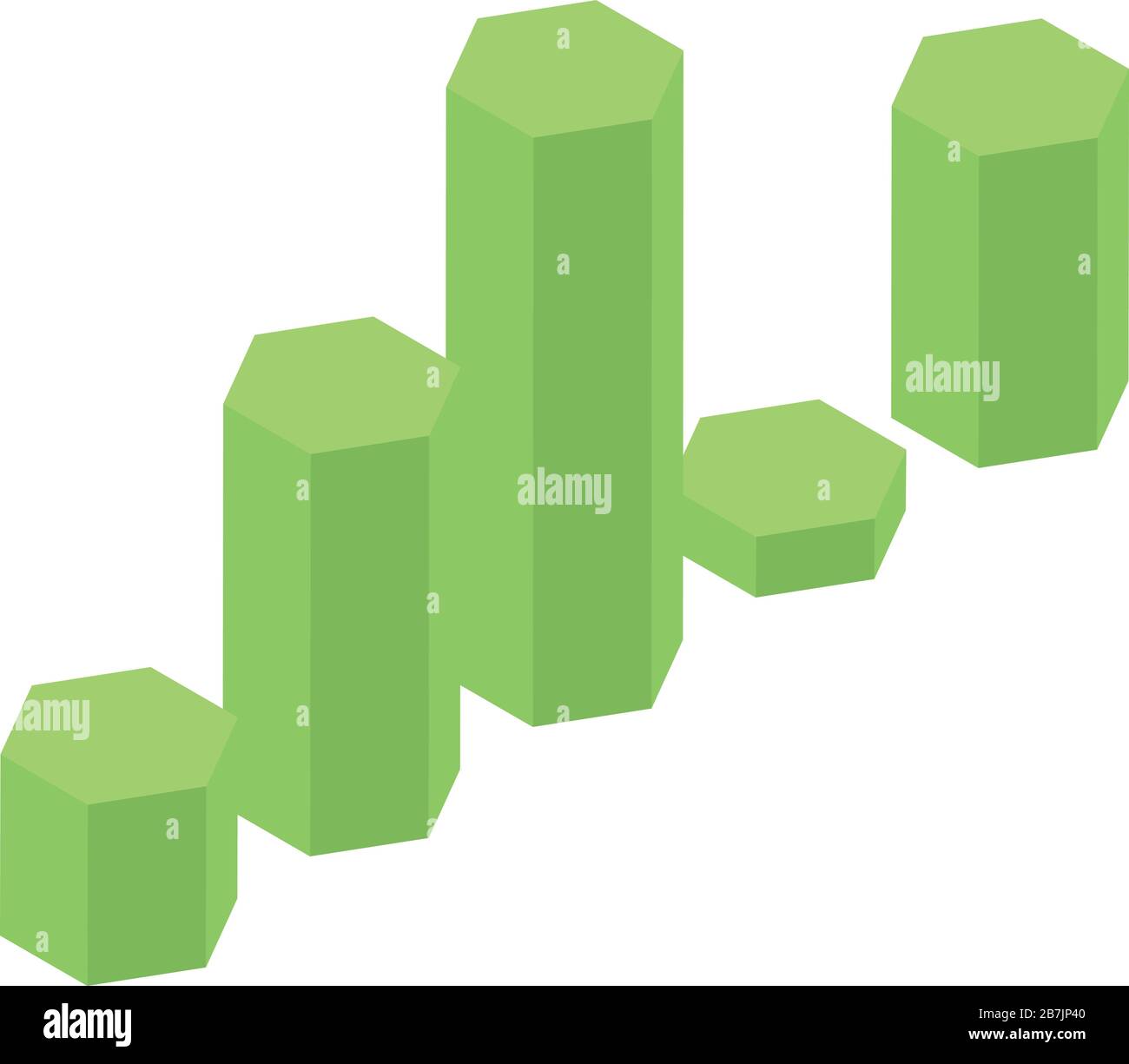Bars chart isometric line hi-res stock photography and images - Alamy