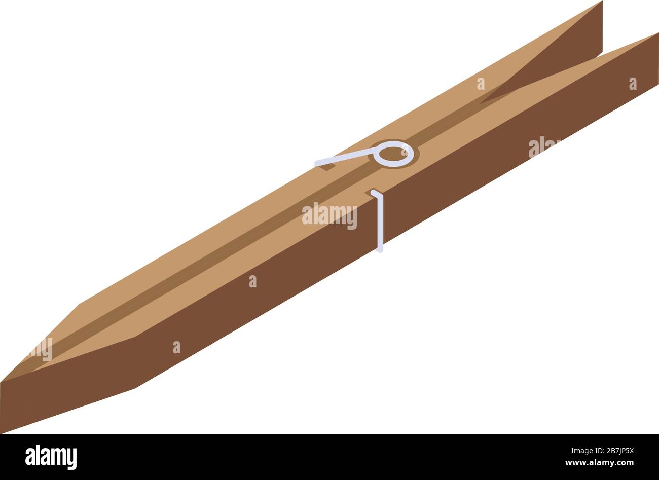 Wood clothes pin icon, isometric style Stock Vector Image & Art - Alamy