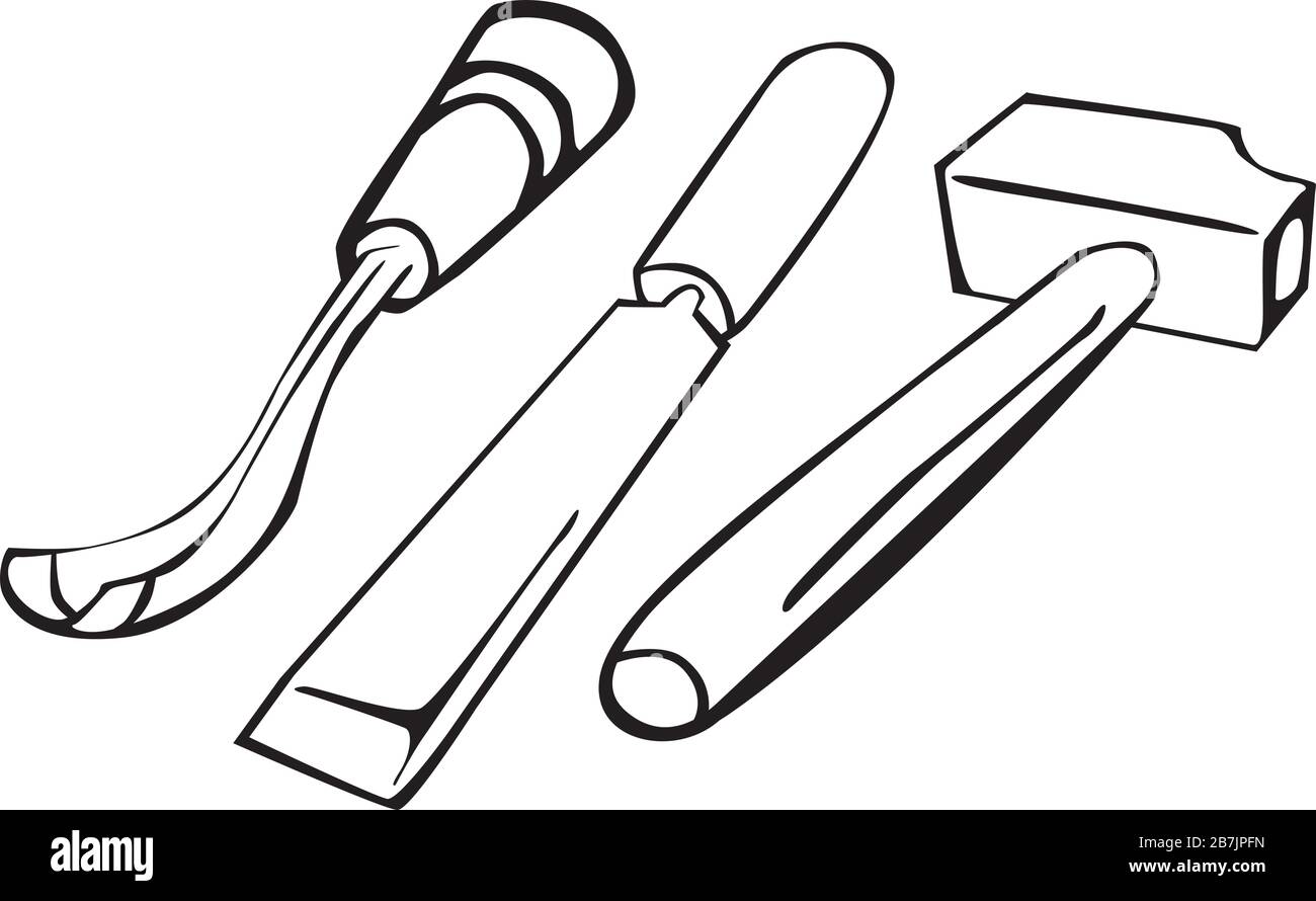 Sculptor chisel Cut Out Stock Images & Pictures - Alamy