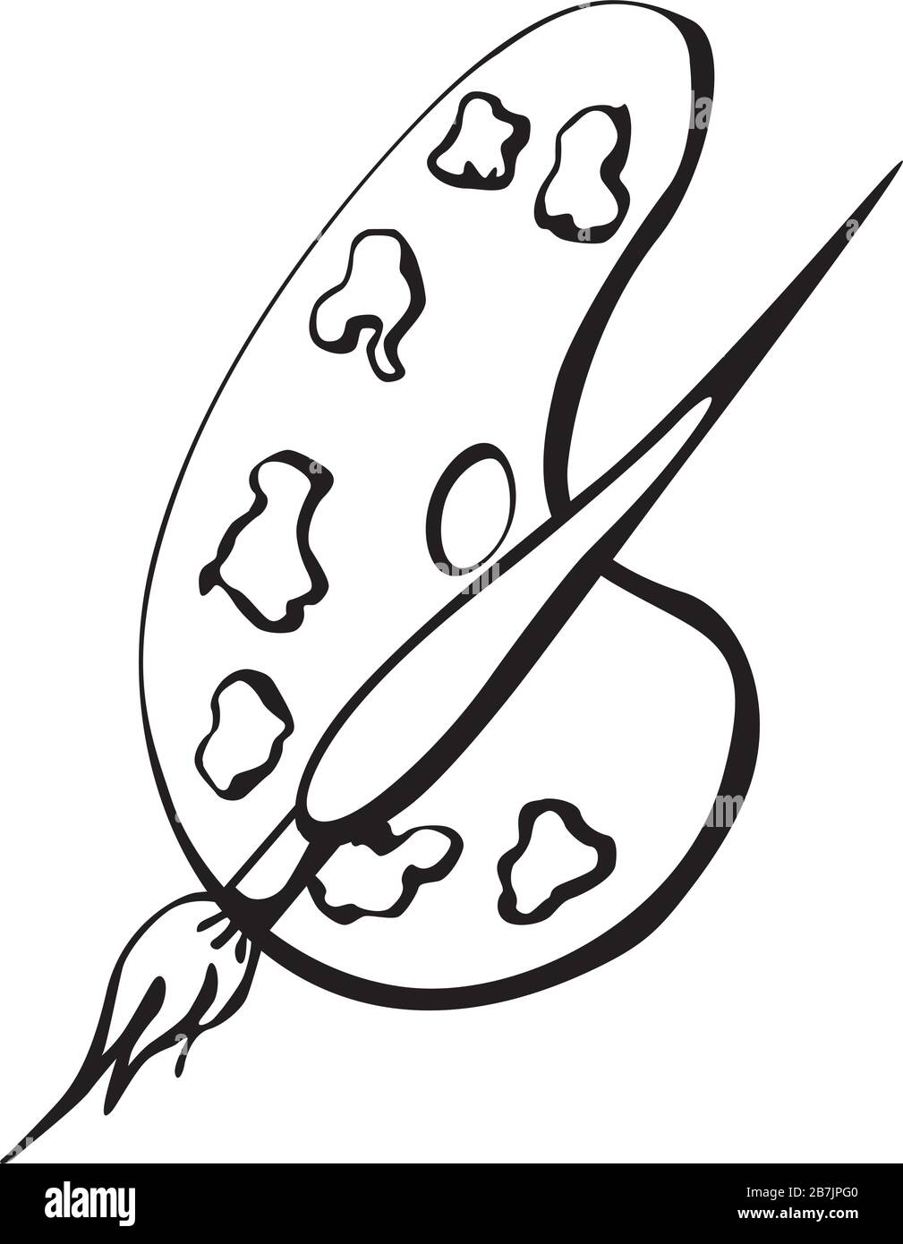 Mixing paints Stock Vector Images - Alamy