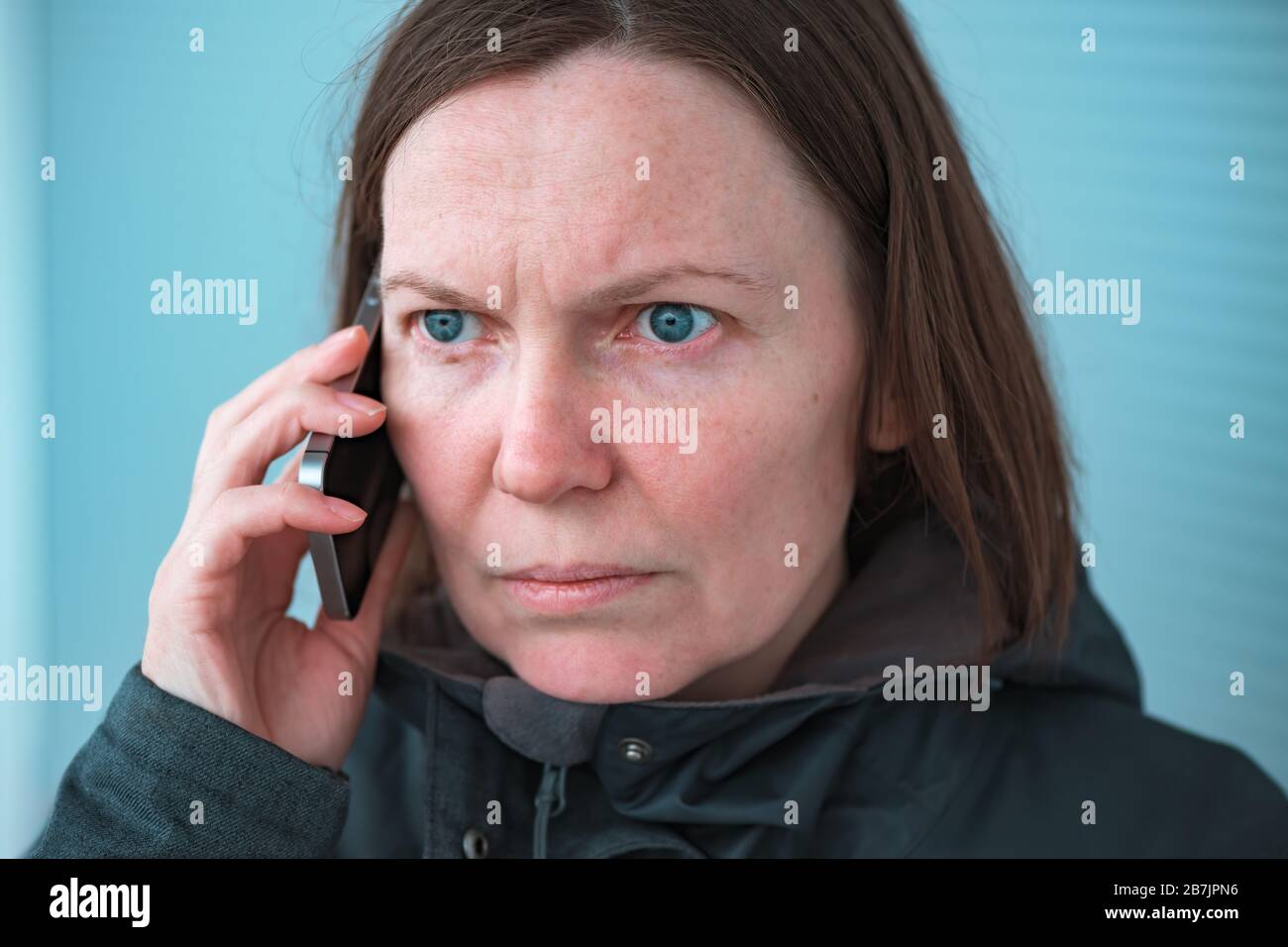Concerned phone call hi-res stock photography and images - Alamy