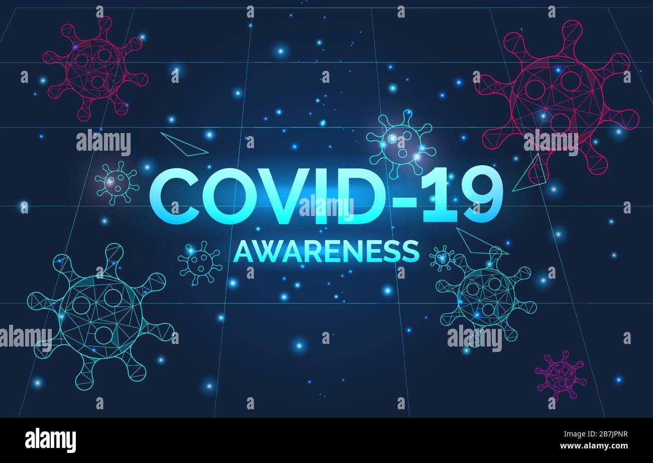 Coronavirus disease awareness banner, dangerous COVID-19 infection ...