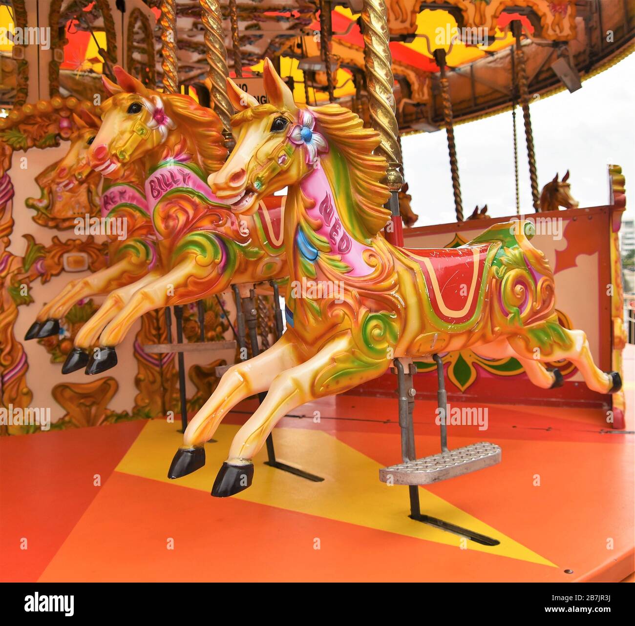 Pony carousel hi-res stock photography and images - Alamy