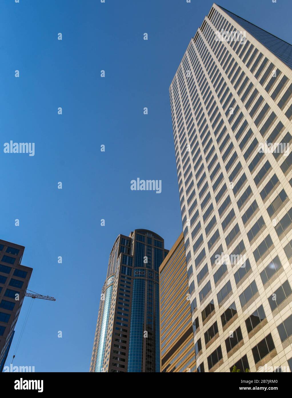 SEATTLE, WA, USA, - JUNE 2018: Office buildings in downtown Seattle ...