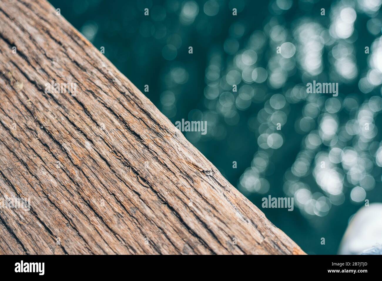 Texture of background of sea and wooden desk Stock Photo - Alamy