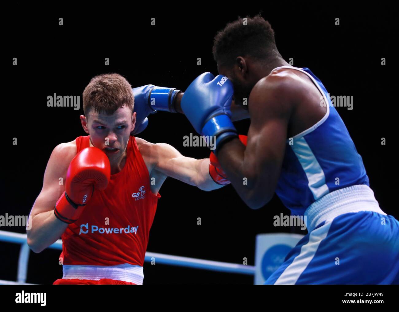 Boxing road to tokyo 2020 olympic qualifying event hi-res stock ...
