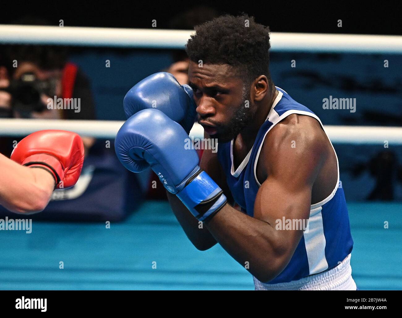 Stratford, United Kingdom. 16th Mar, 2020. Bout 139. Lewis Richardson ...