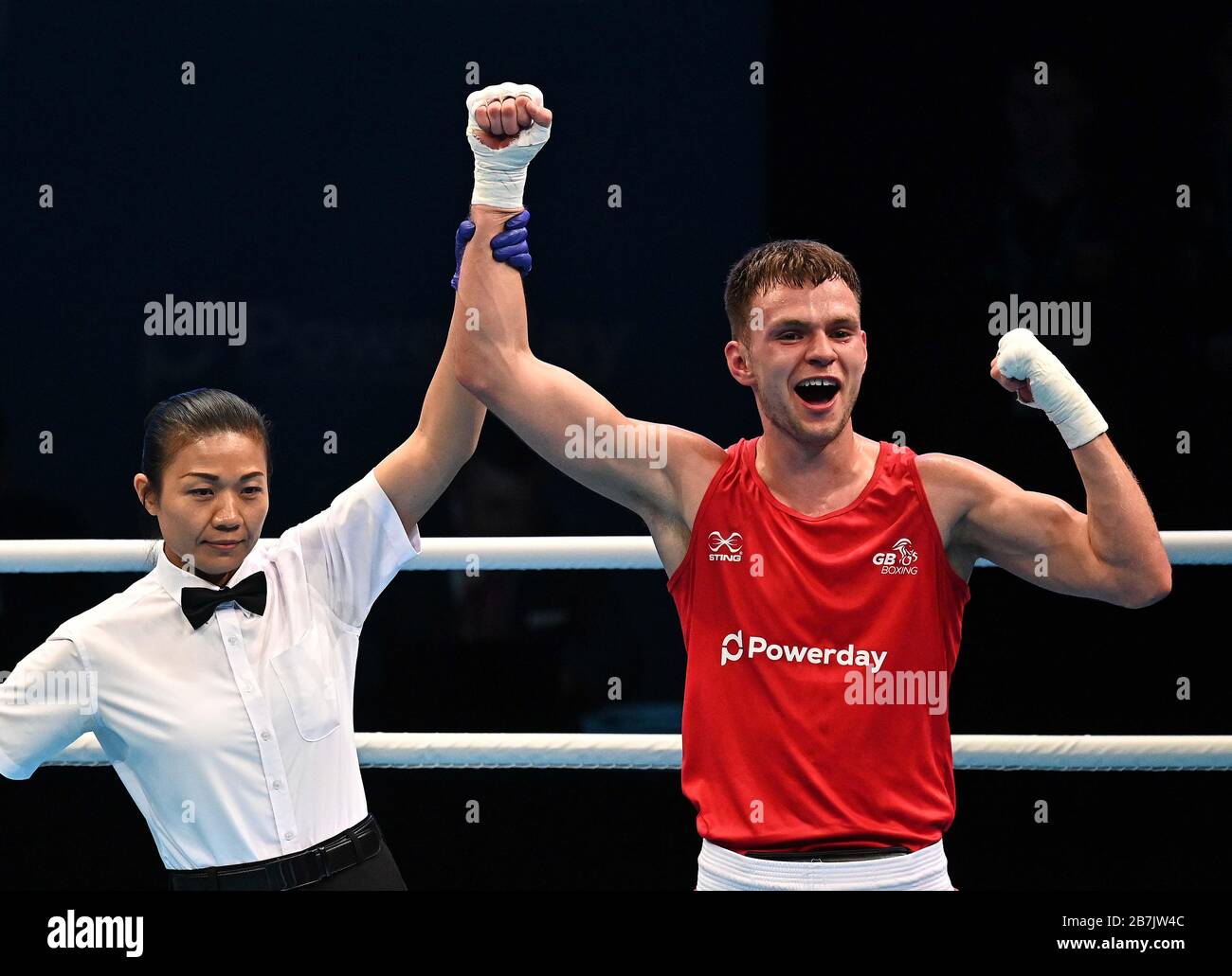 Stratford, United Kingdom. 16th Mar, 2020. Bout 139. Lewis Richardson ...