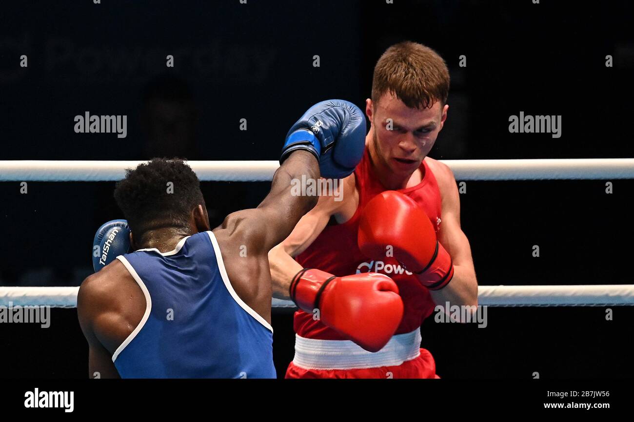 Stratford, United Kingdom. 16th Mar, 2020. Bout 139. Lewis Richardson ...