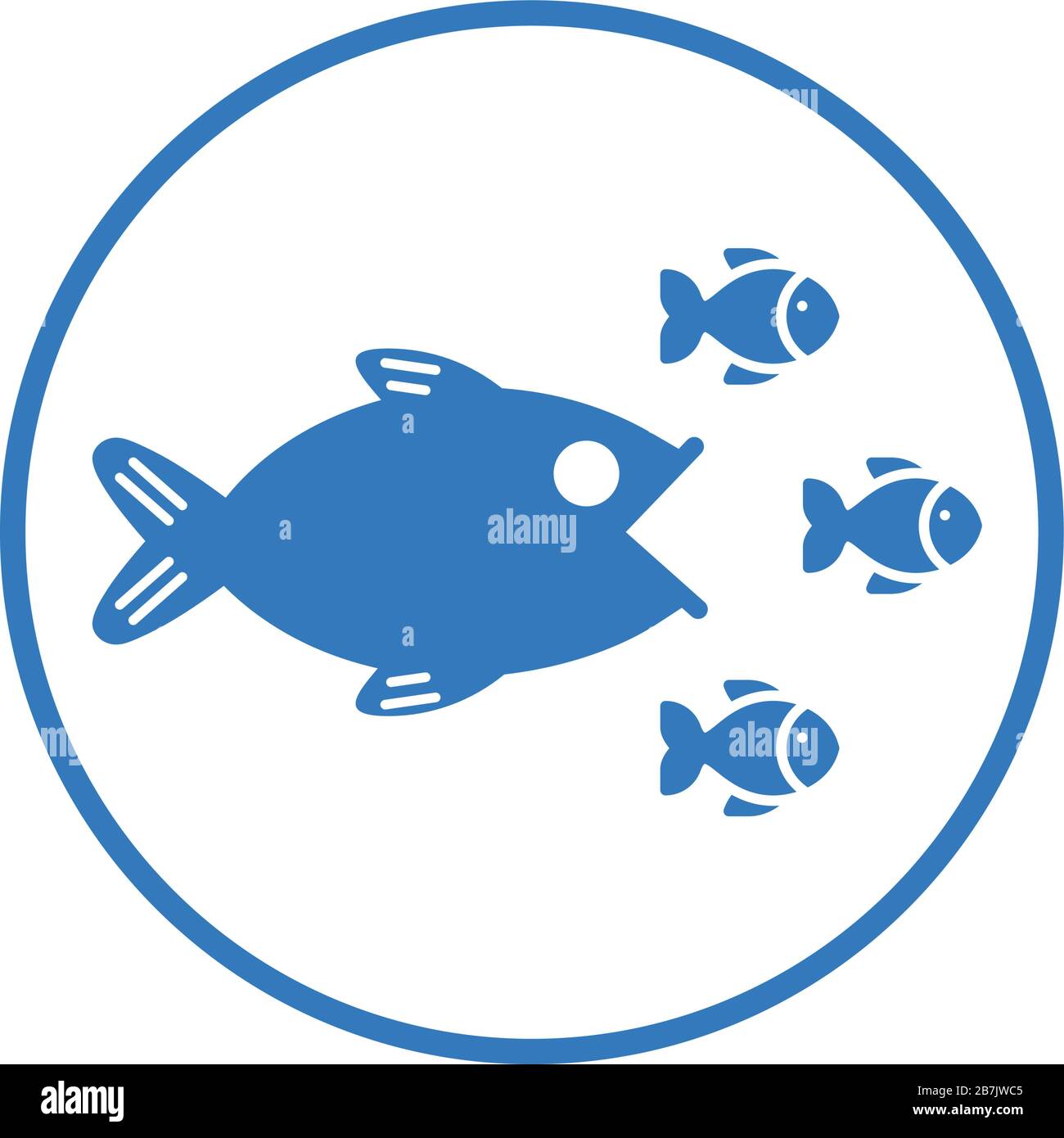 Business, competition, competitors icon, fish hunting vector design ...