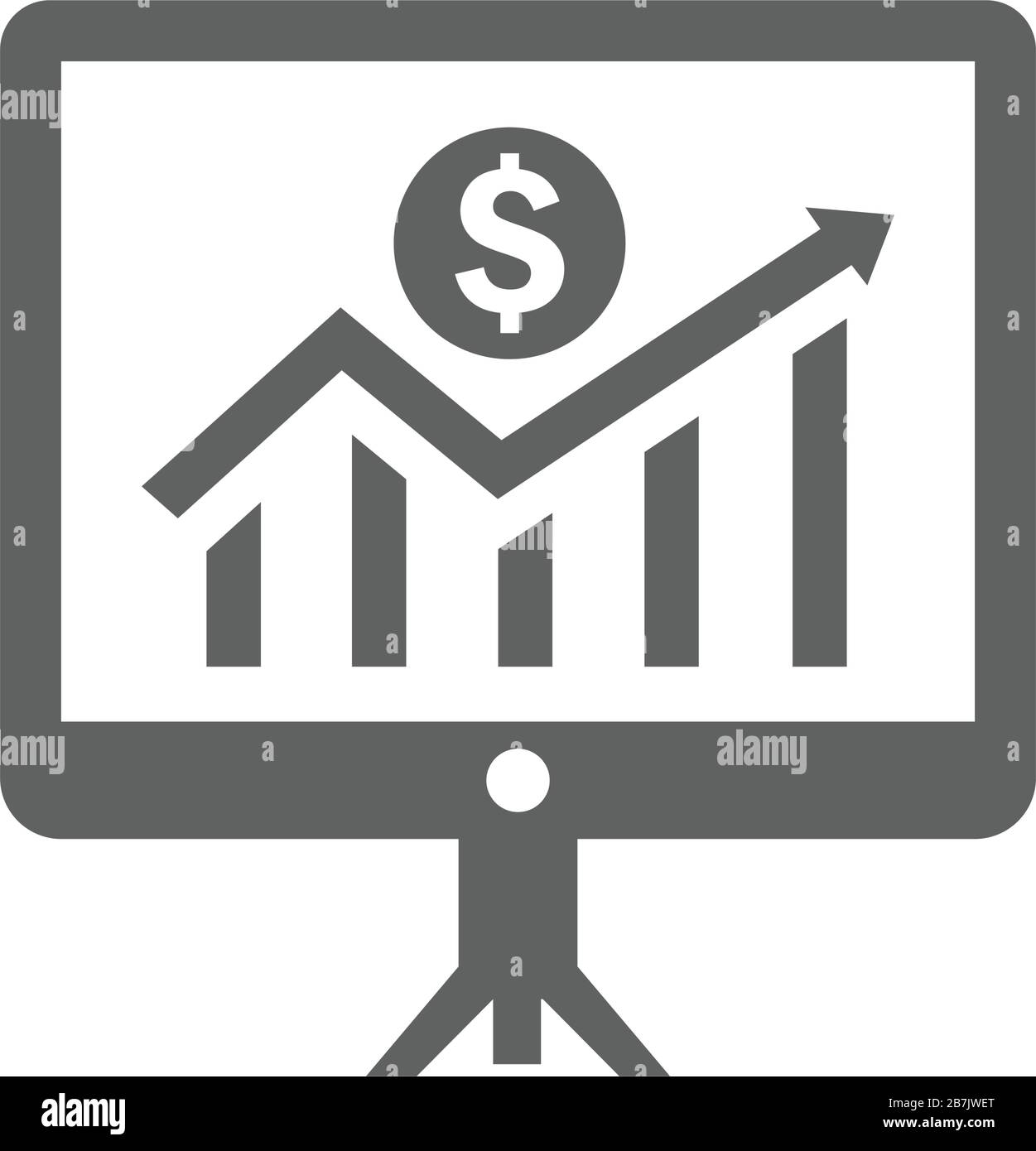 Pixel perfect Earning growth icon, Profit statistics for commercial ...