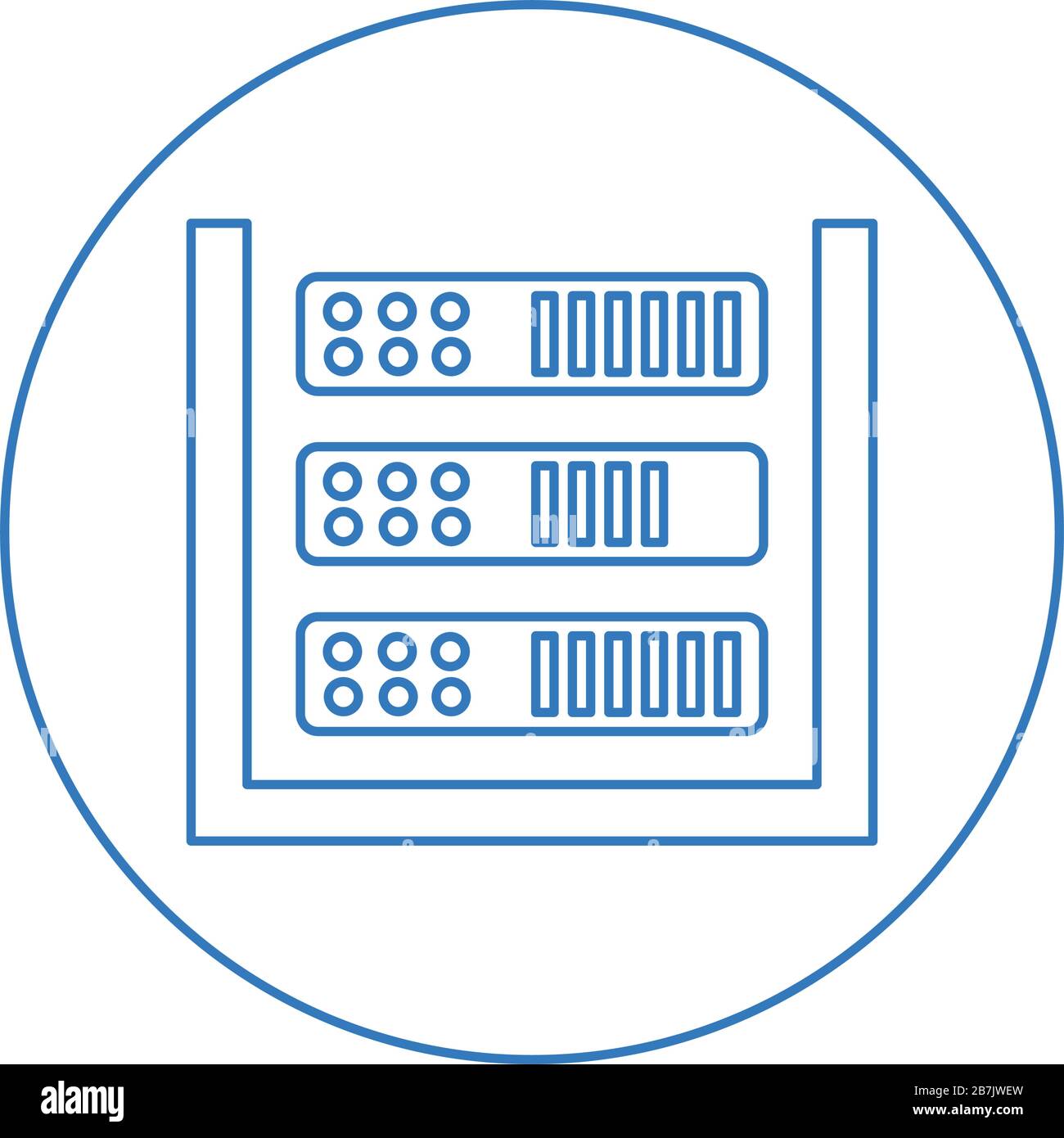 Pixel perfect Database, storage, server icon for commercial, print ...