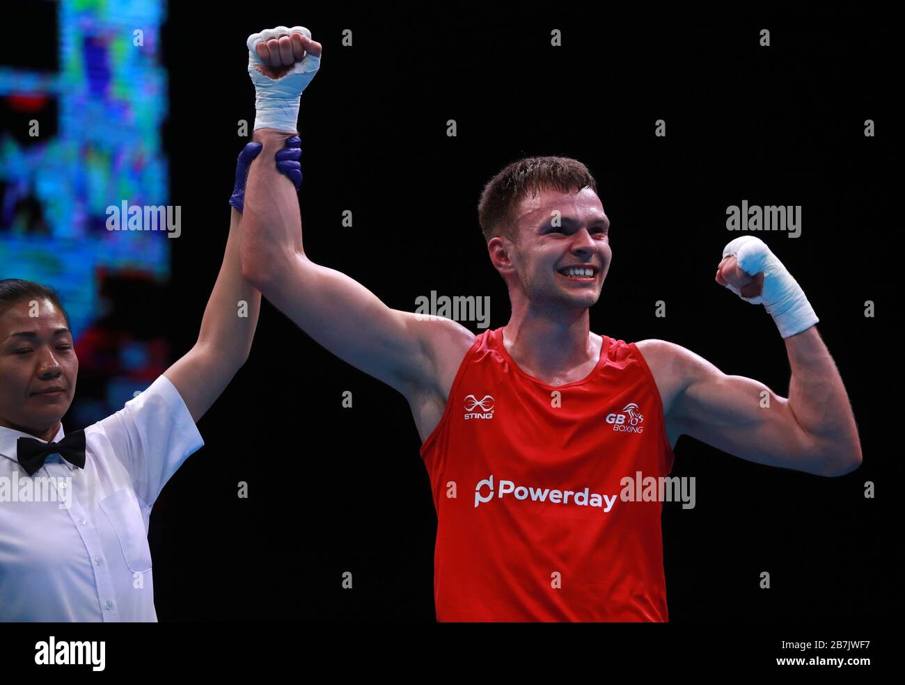 Great Britain's Lewis Richardson celebrates defeating France's Victor ...