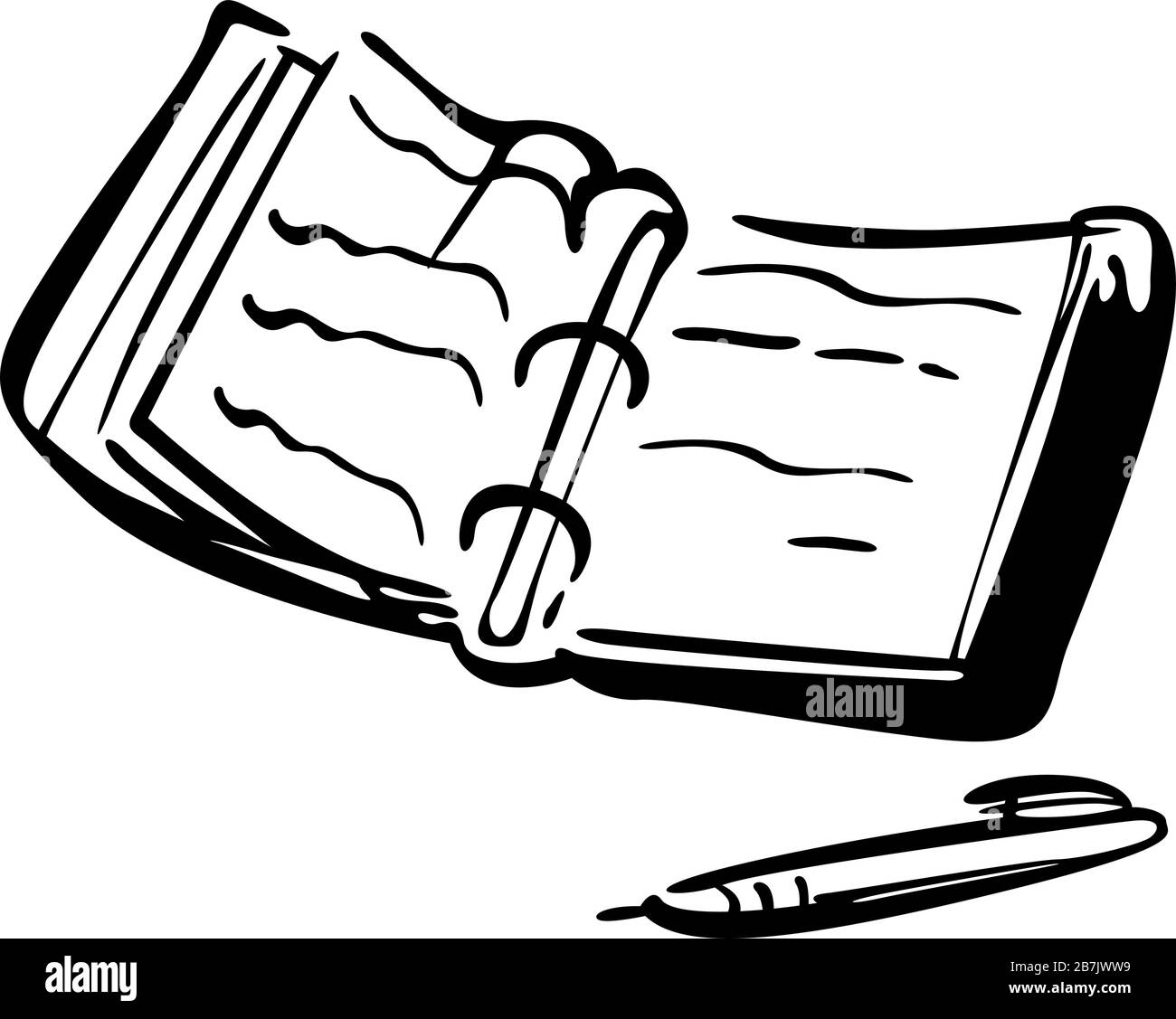 office spiral notebook Stock Vector Image & Art - Alamy