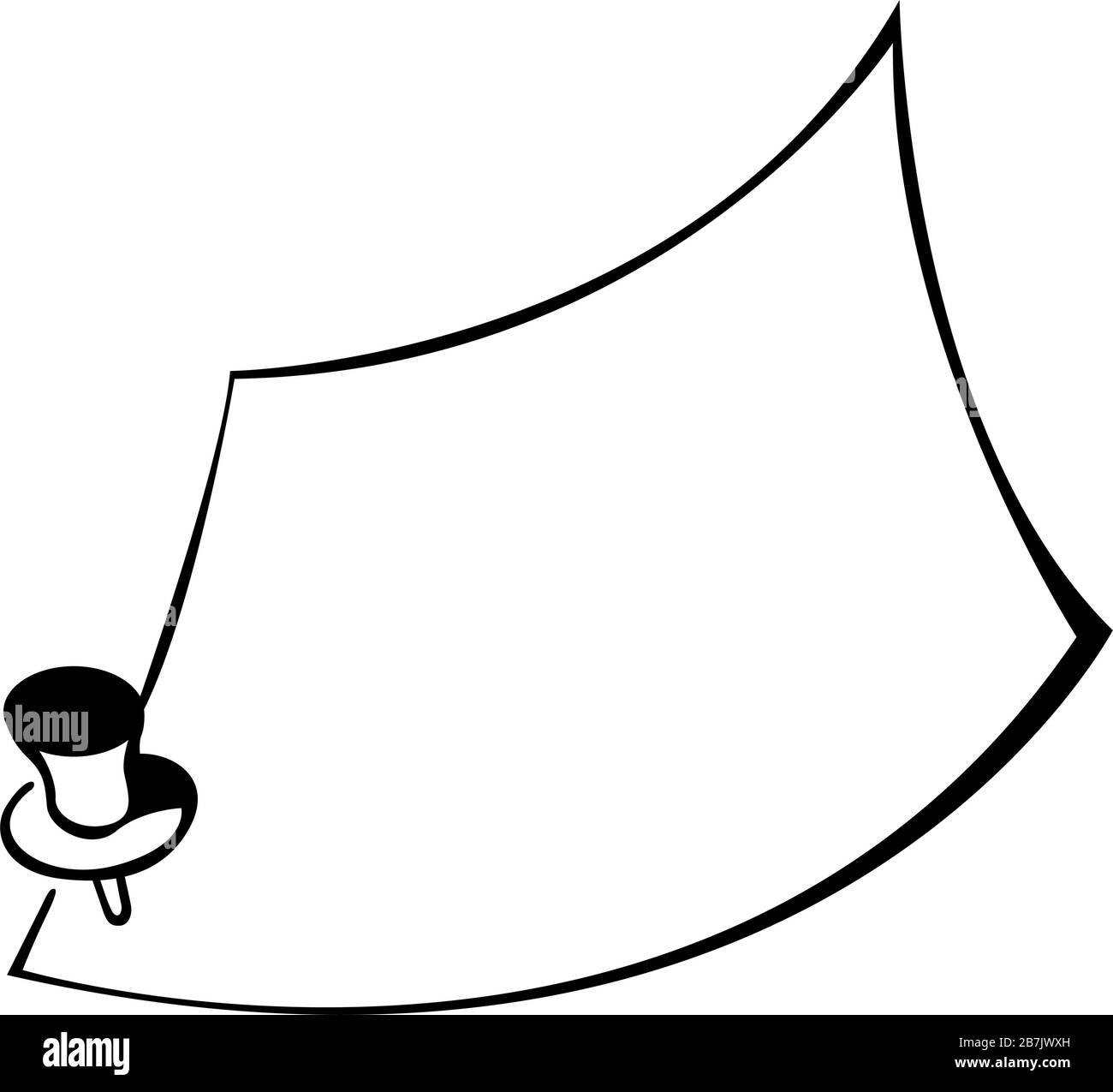 card pinned with a pin Stock Vector Image & Art - Alamy