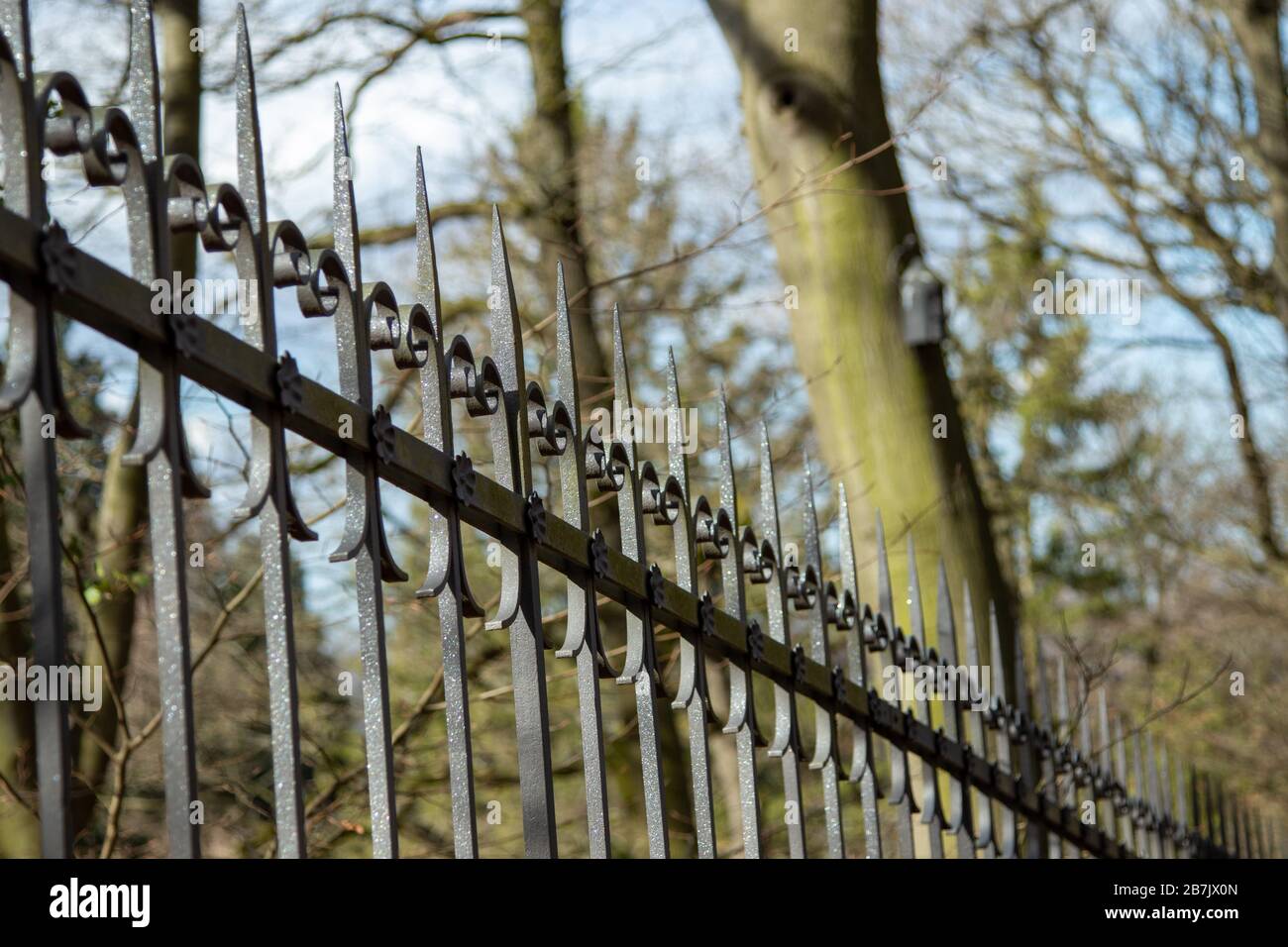 Wrought iron gate spike hi-res stock photography and images - Alamy