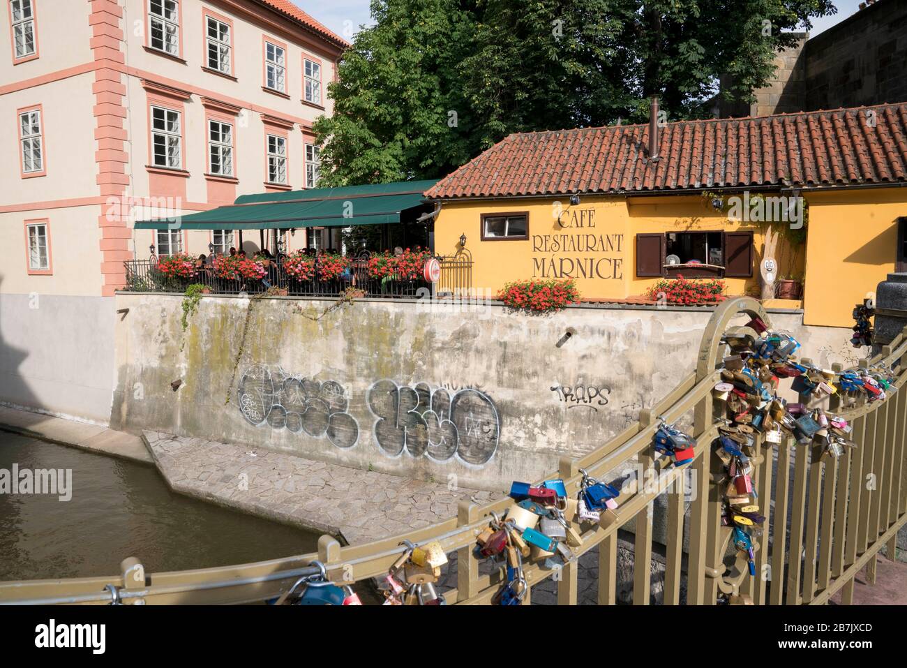 Czech Republic, Prague, architecture, lock bridge Stock Photo - Alamy
