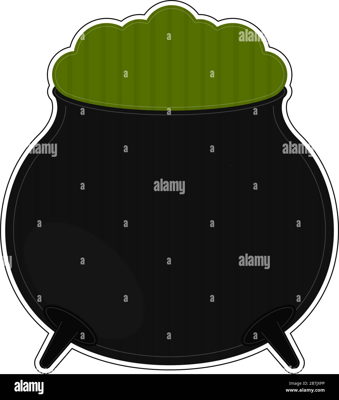 Isolated pot with green potion Stock Vector Image & Art - Alamy
