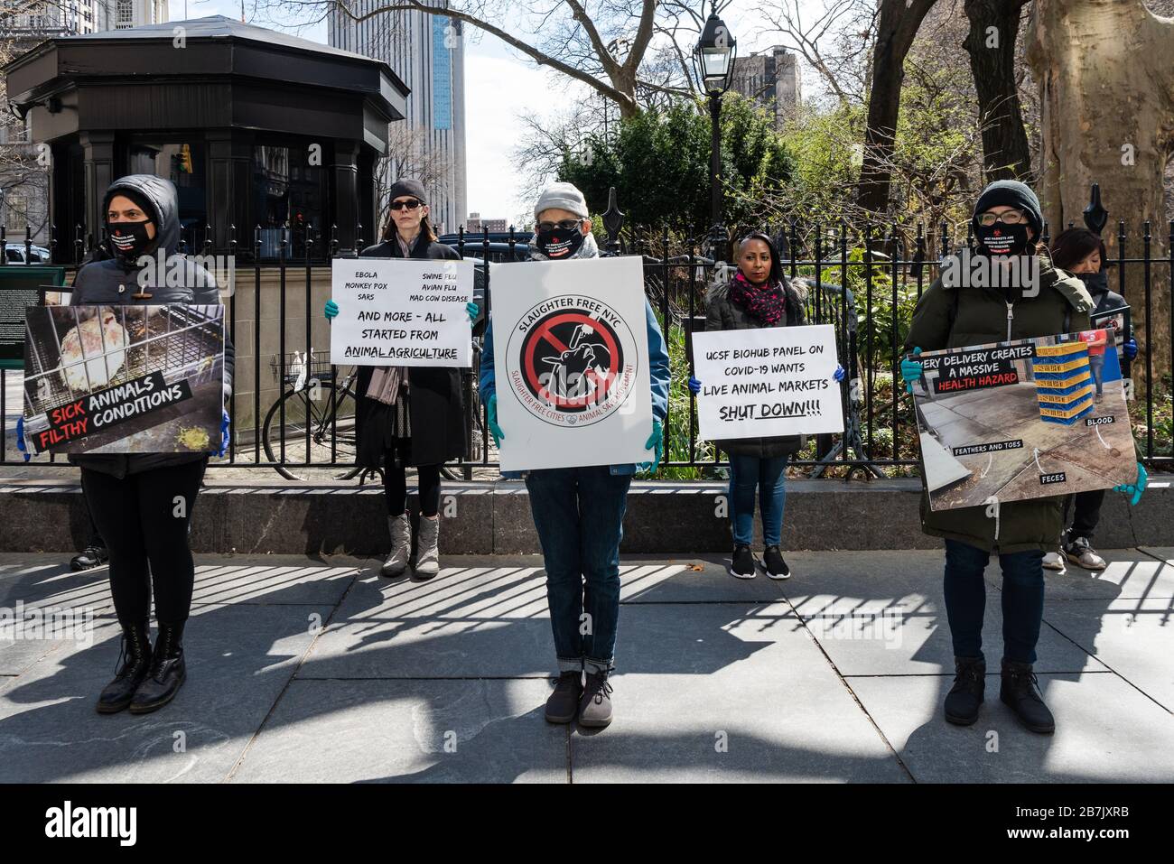 Peta protest city hall hi-res stock photography and images - Alamy