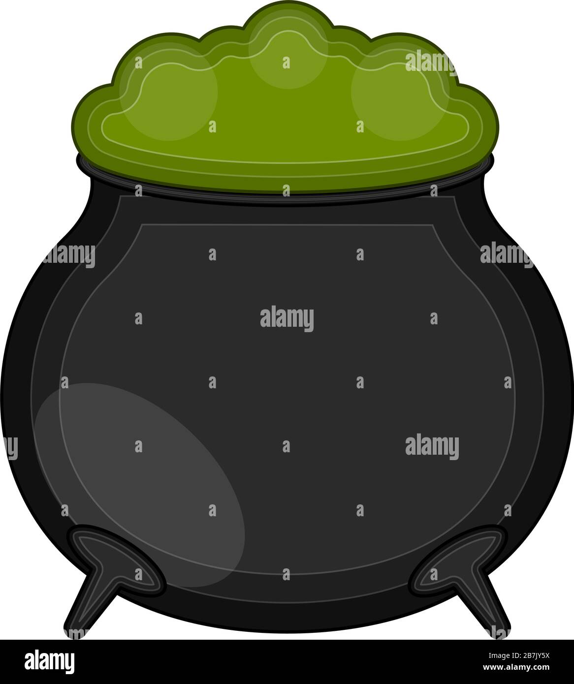 Isolated pot with green potion Stock Vector Image & Art - Alamy