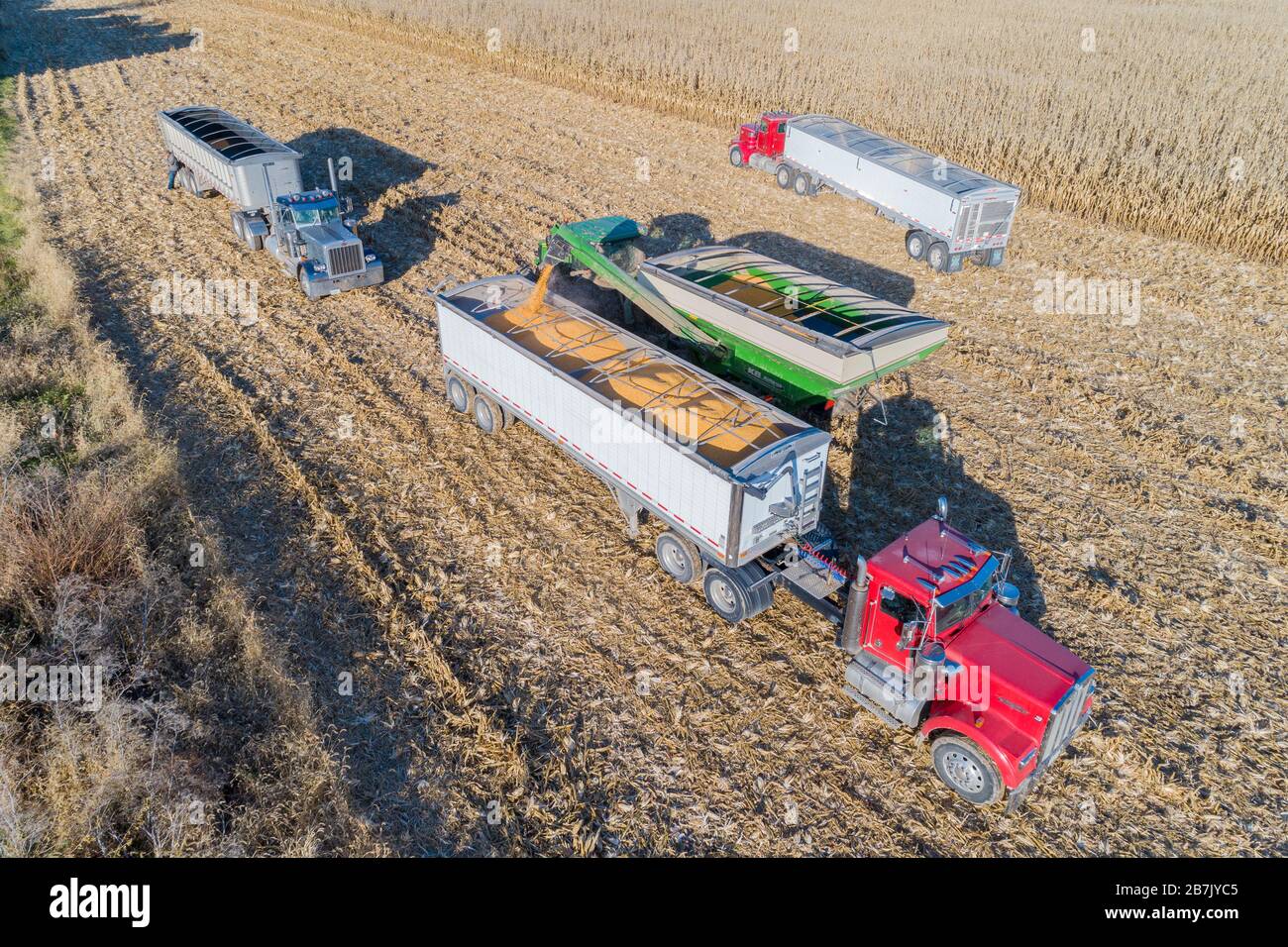 Grain semi truck hi-res stock photography and images - Alamy