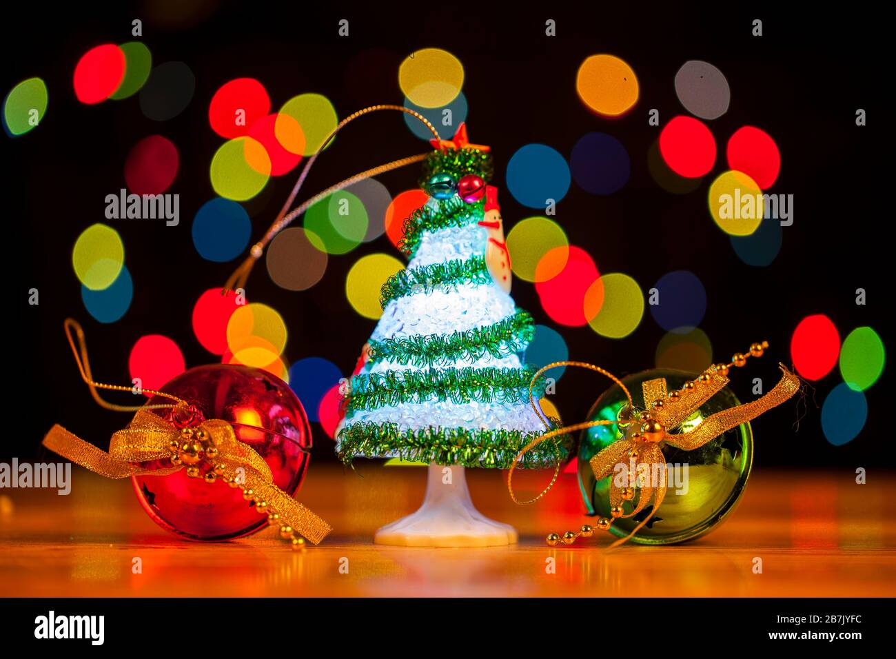 Christmas decoration and the bokeh, holiday material Stock Photo - Alamy