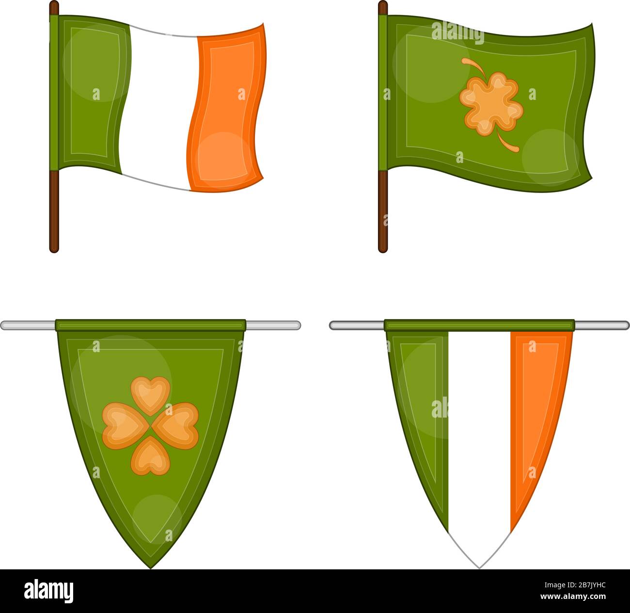 Shamrock flags Cut Out Stock Images & Pictures - Alamy