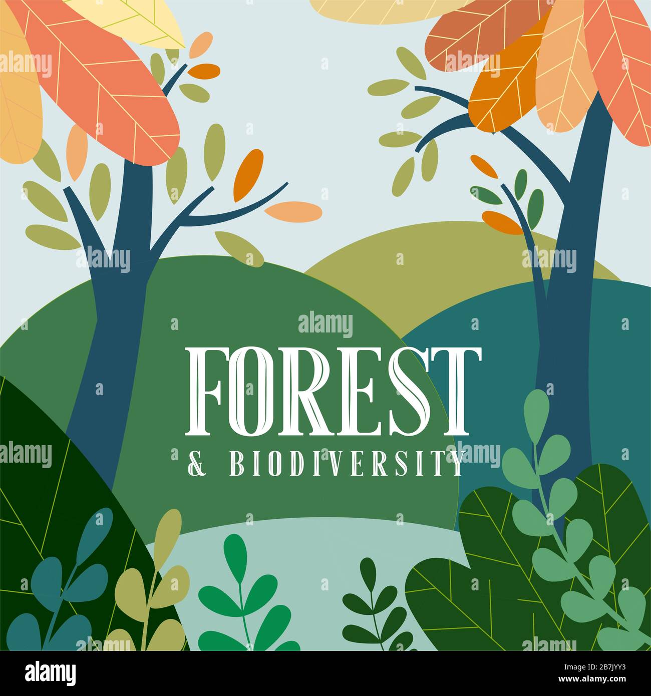 Design for celebrating International Day of Forest, march 21th in ...