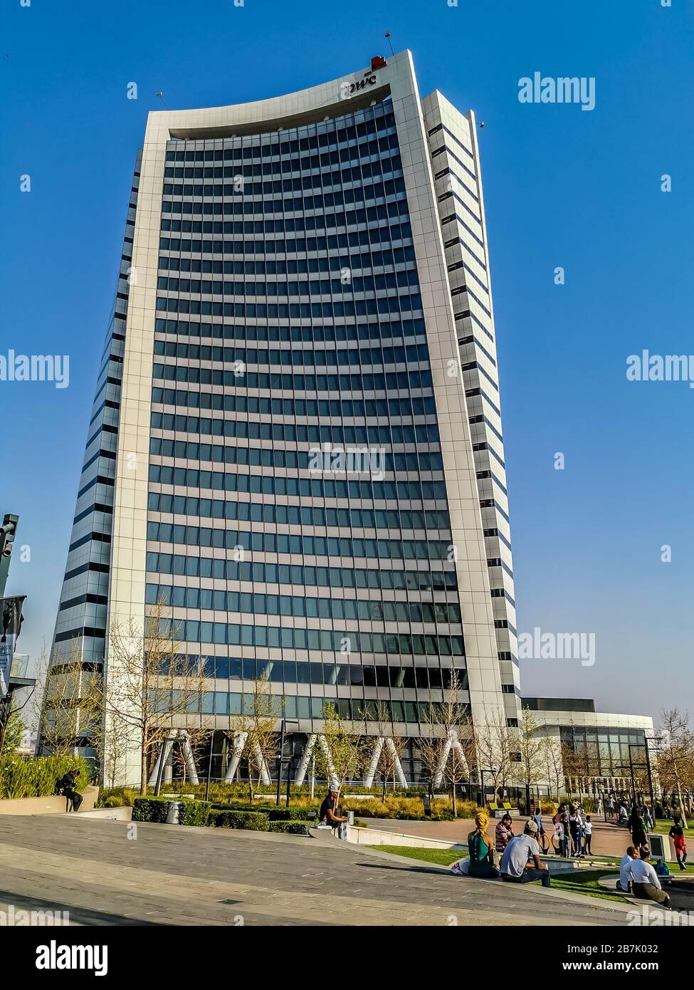 Johannesburg , South Africa - 20 Feb 2020: Exteriors of PWC ...