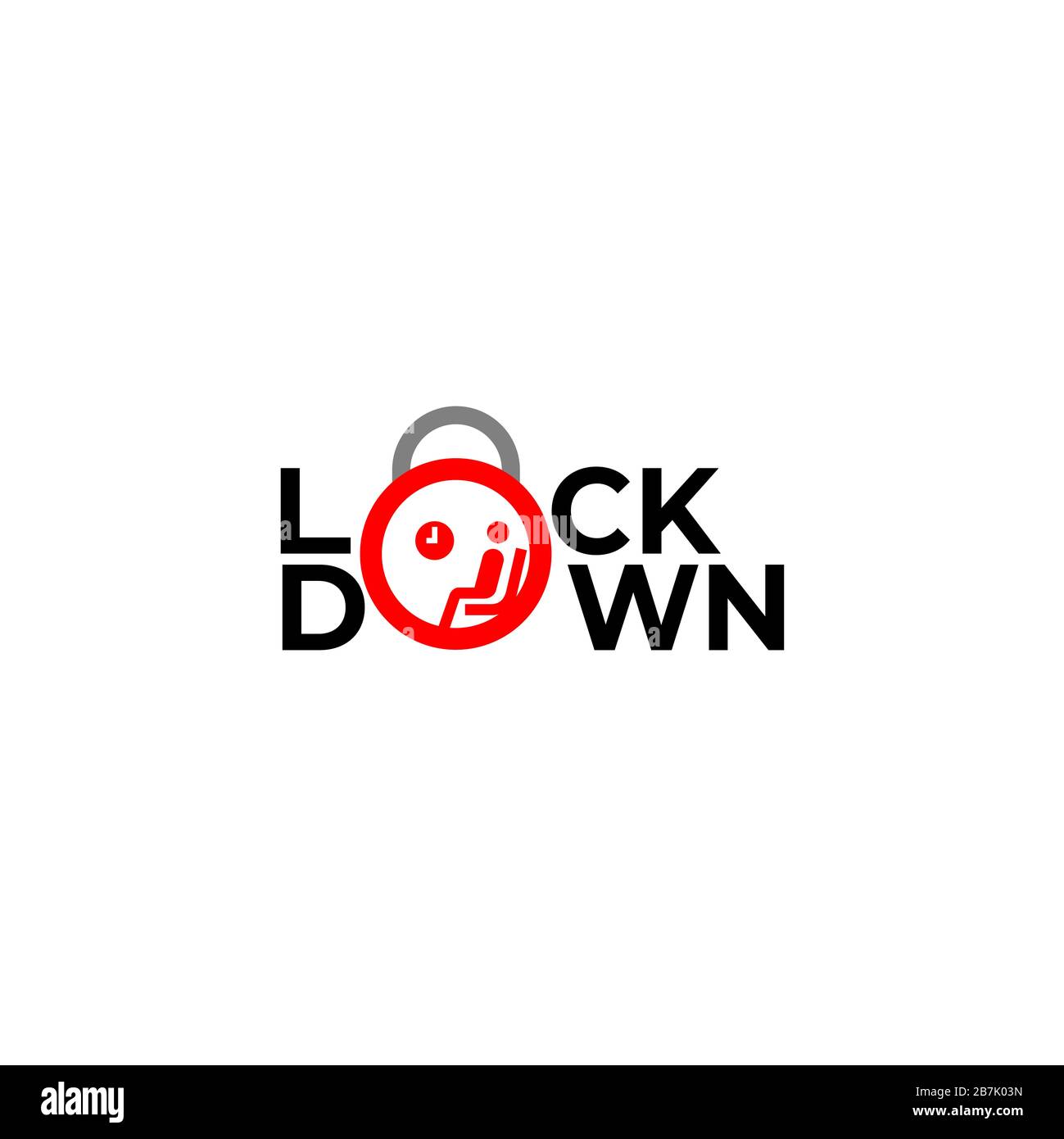 Lockdown text, infographics. Global pandemic health warning concept ...
