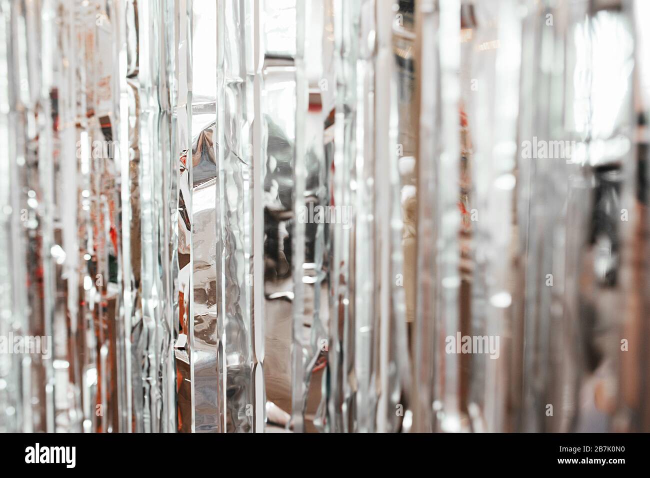 Smooth silver foil texture hi-res stock photography and images - Alamy