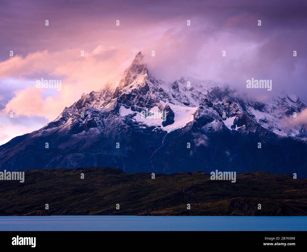 Sunset in torres del paine hi-res stock photography and images - Alamy
