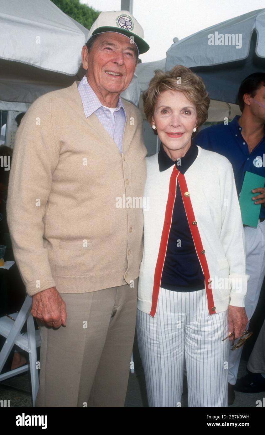 Ronald Reagan, Nancy Reagan, 1993, Photo By Michael Ferguson/PHOTOlink ...