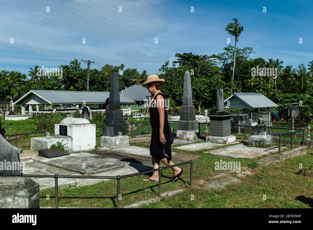 European Cemetery Apia, Tuamasaga, Samoa Stock Photo - Alamy