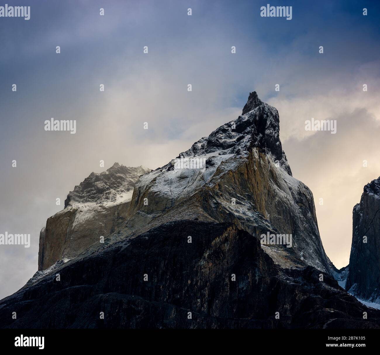 NATIONAL PARK TORRES DEL PAINE, CHILE - CIRCA FEBRUARY 2019: Close up ...