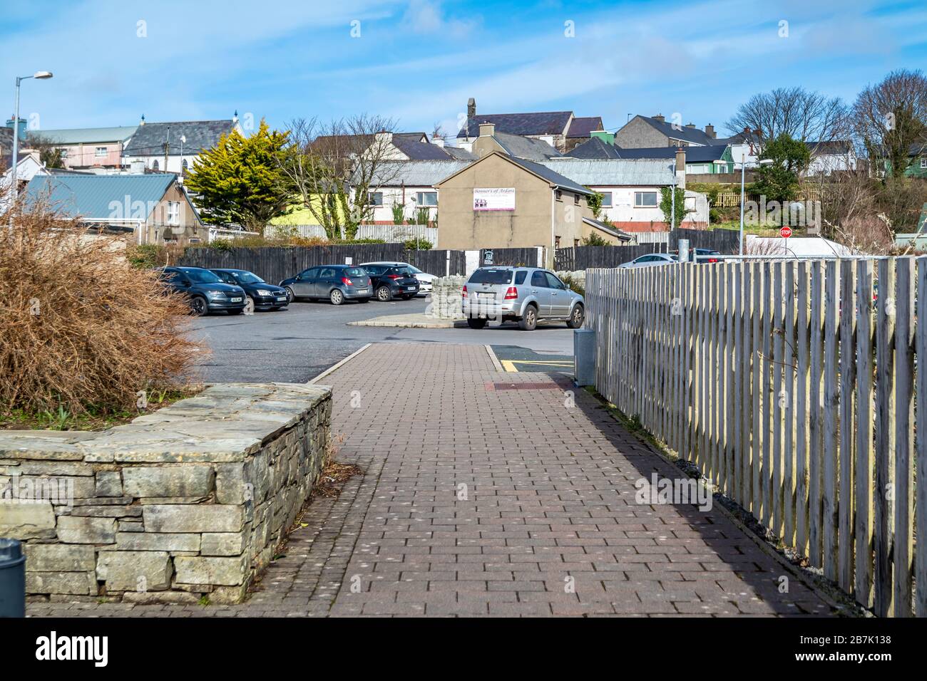 ARDARA, COUNTY DONEGAL / IRELAND - MARCH 13 2020 : Ardara town is still ...