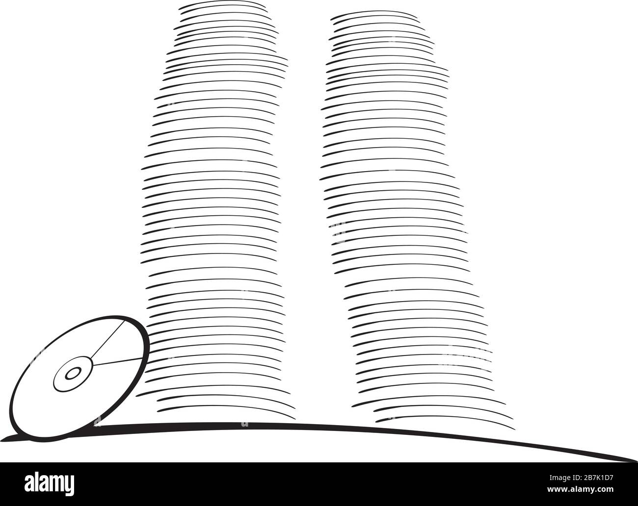 Stack music cds Stock Vector Images - Alamy