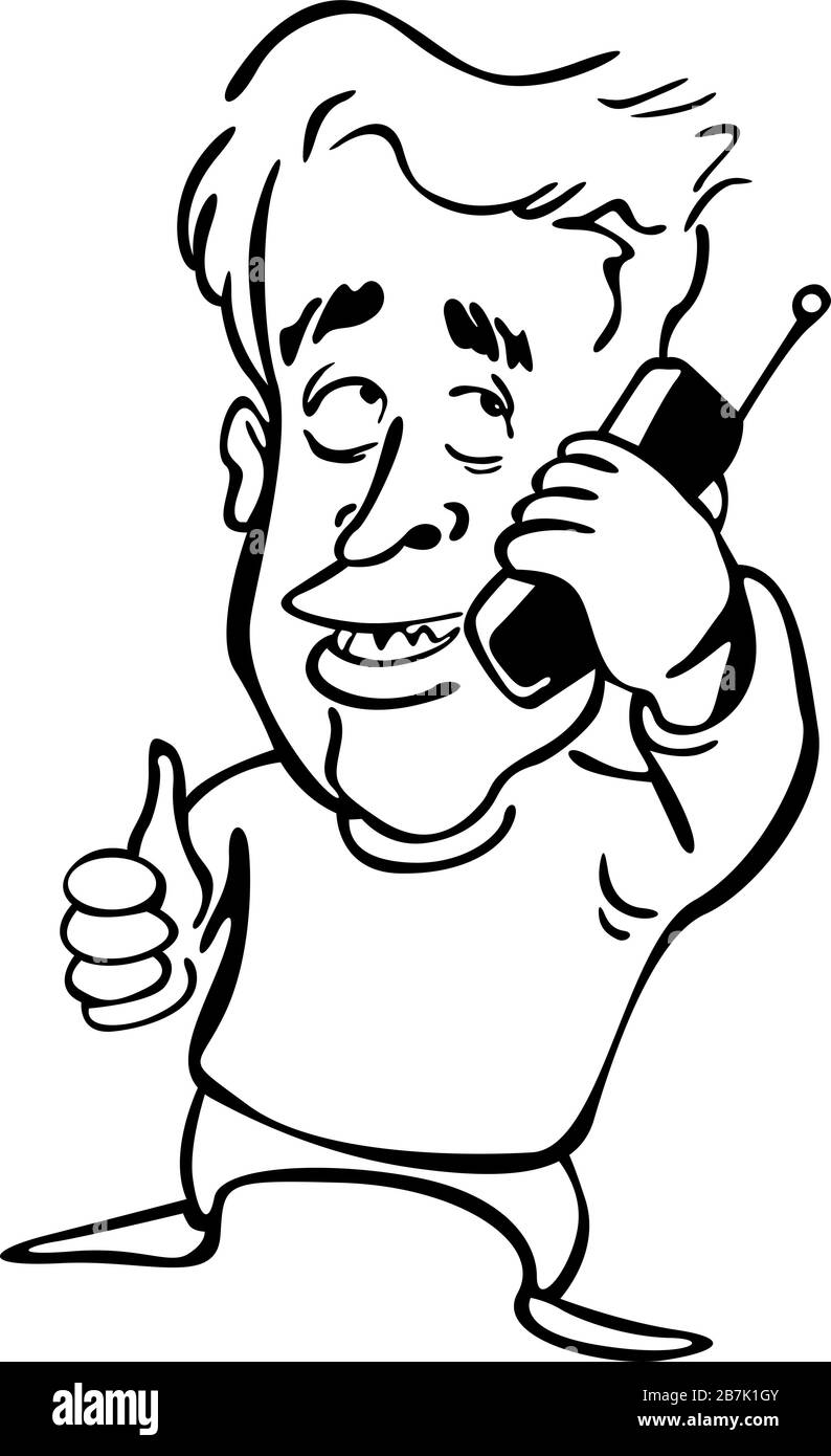 Telephone phone call job Stock Vector Images - Alamy