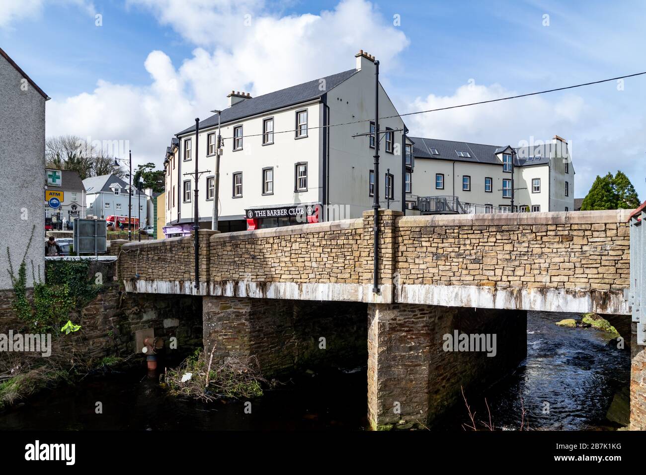 ARDARA, COUNTY DONEGAL / IRELAND - MARCH 13 2020 : Ardara town is still ...
