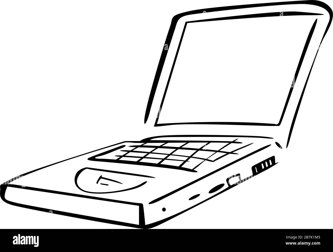 Laptop clipart Black and White Stock Photos & Images - Alamy