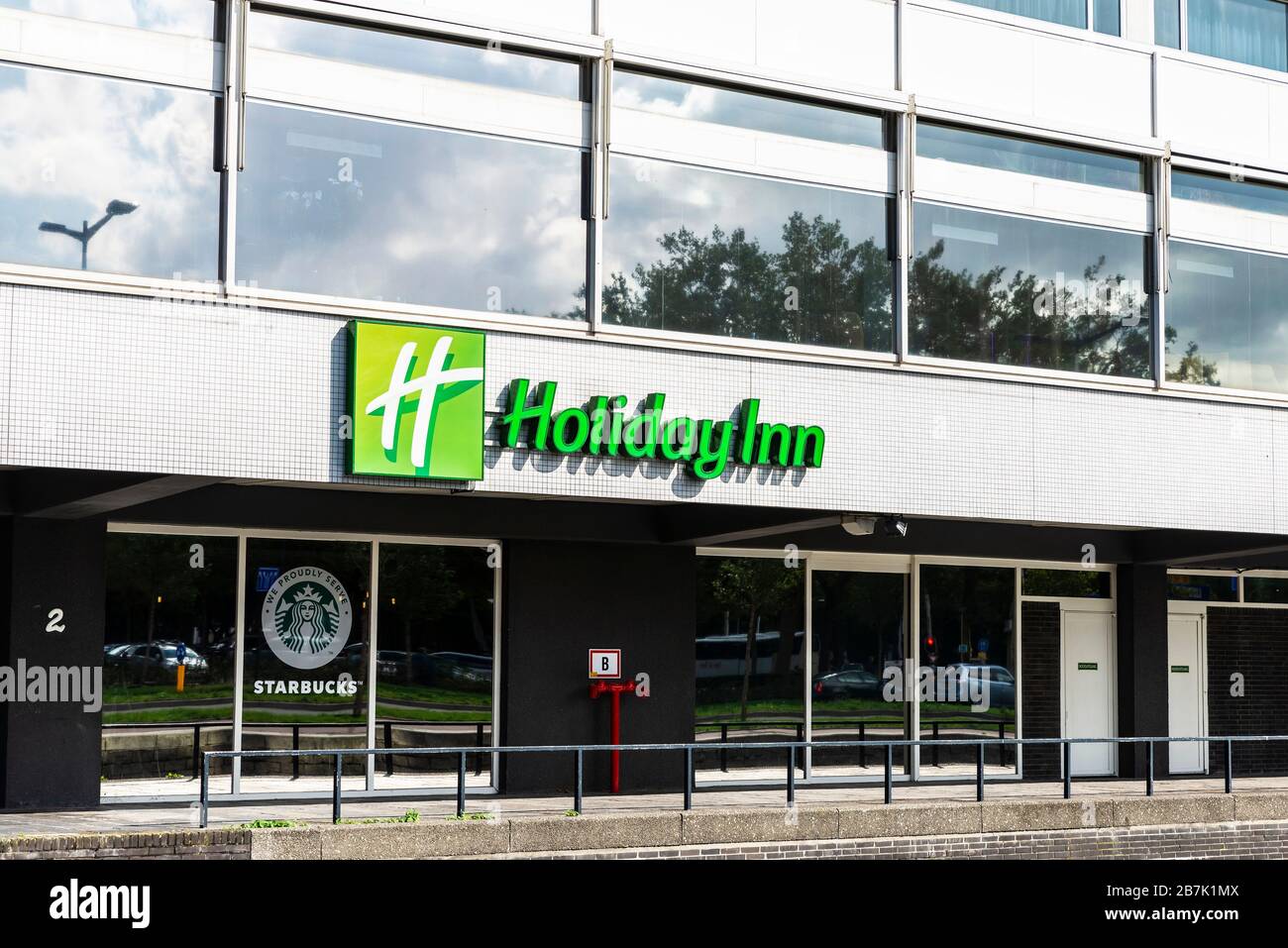 Amsterdam, Netherlands - September 7, 2018: Facade of the Holiday Inn ...