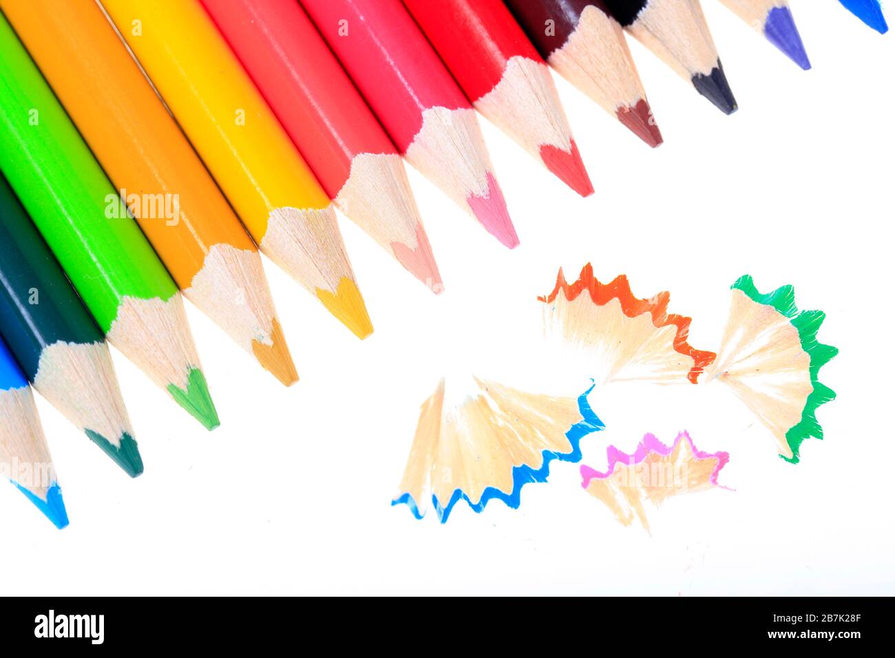 The color pencil, close-up shot Stock Photo - Alamy