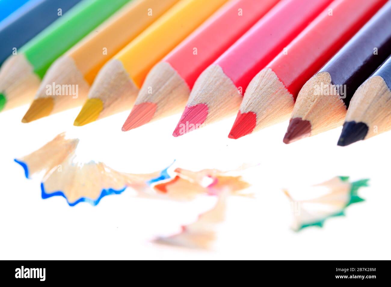 The color pencil, close-up shot Stock Photo - Alamy